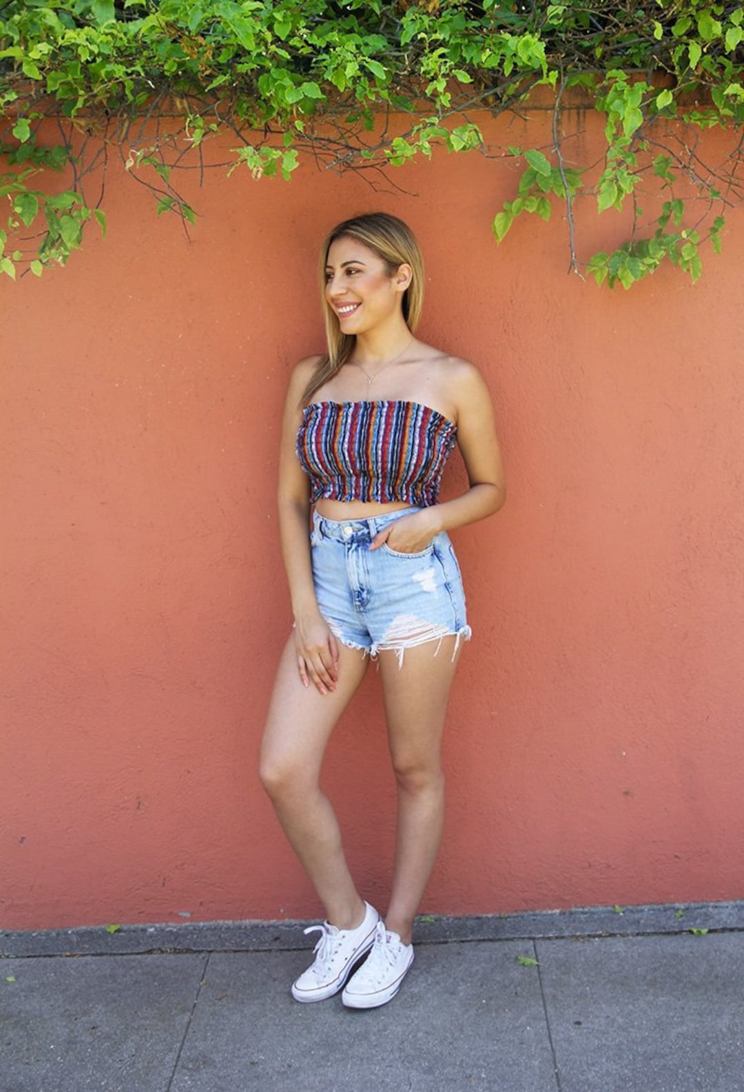 Tikal Smocked Tube Top | Made in Guatemala | Handwoven Vibrant ...