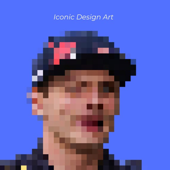 Personalized NFT Portrait Pixelated Custom Non-fungible - Etsy
