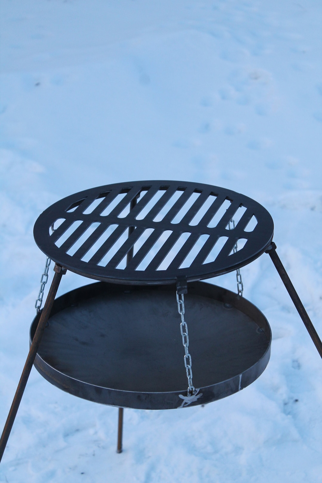 Steel Round Grill Grate 15, Heavy-duty Grill Grate, Campfire Grill ...