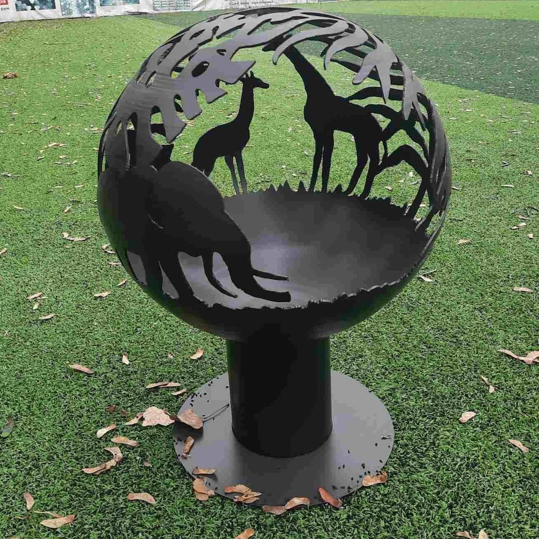 Globe Fire Pit 20 Jungle Animals for Outdoor - Etsy