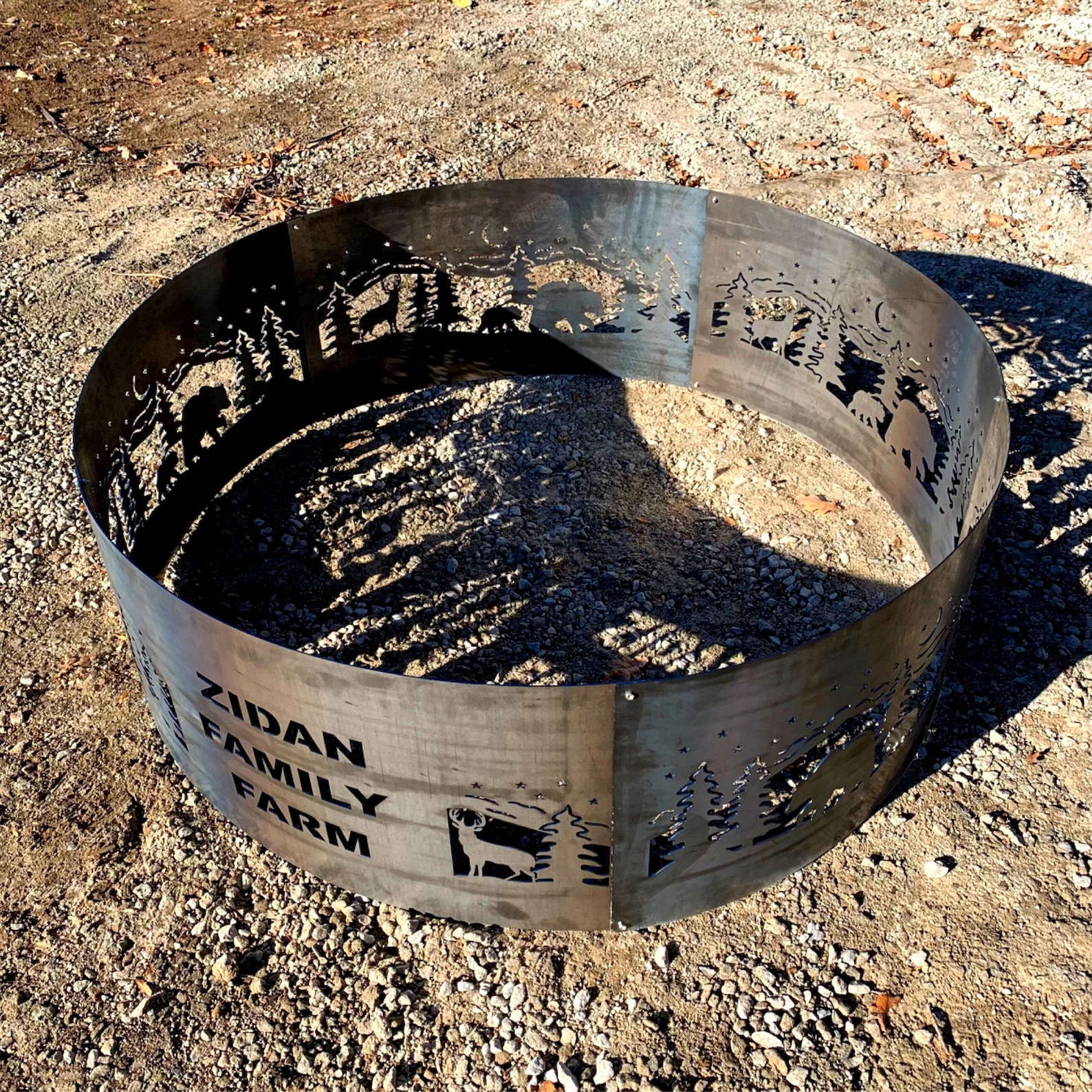 Custom Heavy Duty Fire Pit Ring Personalized Backyard Fire | Etsy