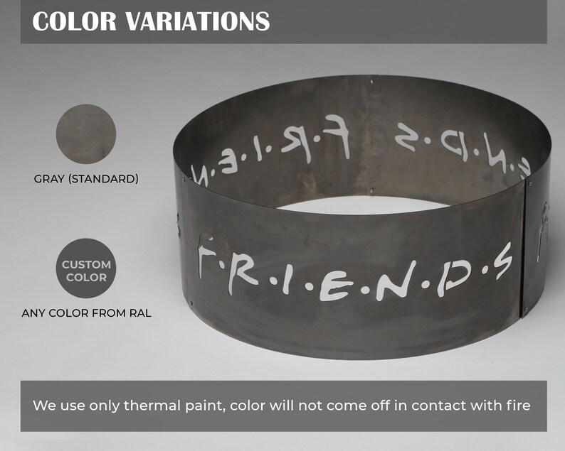 Personalized Heavy Duty Fire Ring Custom Backyard Fire Ring - Etsy