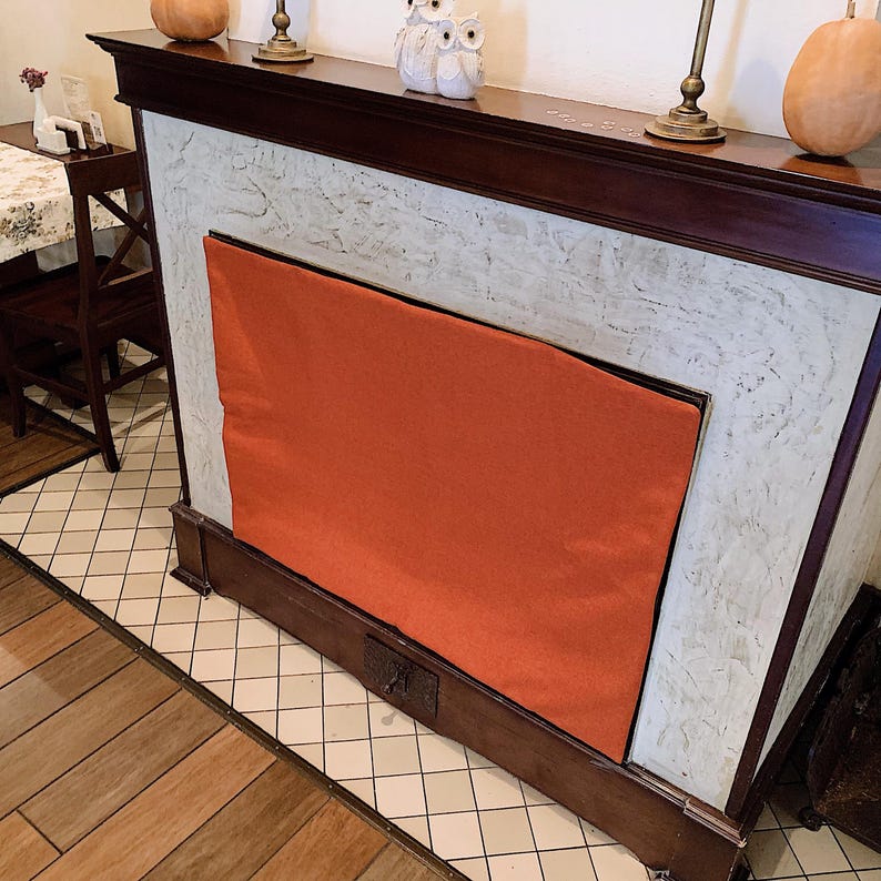 CUSTOM Fireplace Draft Stopper for Chimney With Magnets, Fireplace ...