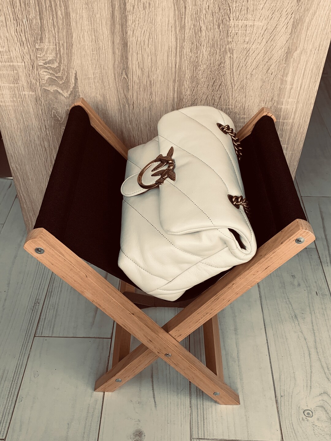 Wooden Small Chair for Women Purse or Handbag, Restaurant Purse Chair ...