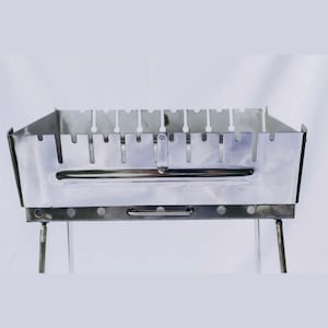 Stainless Steel Portable Brazier, Foldable Brazier, Campfire Cooking ...