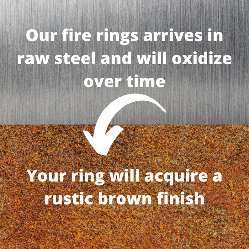 Personalized Heavy Duty Fire Ring Custom Backyard Fire Ring | Etsy