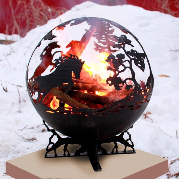 Fire Pit Sphere - Etsy