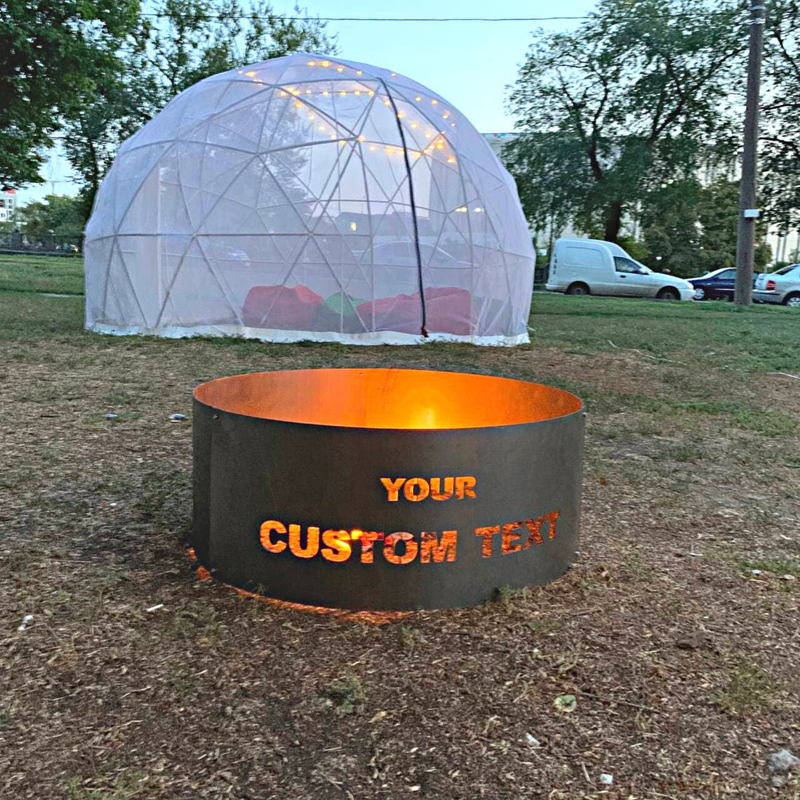 Personalized Heavy Duty Fire Ring Custom Backyard Fire Ring | Etsy