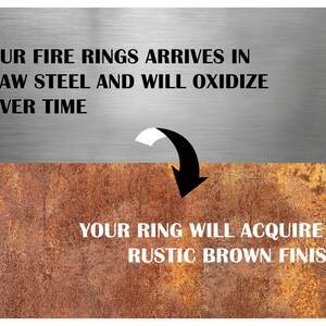 Personalized Heavy Duty Fire Ring, Custom Backyard Fire Ring, Outdoor ...