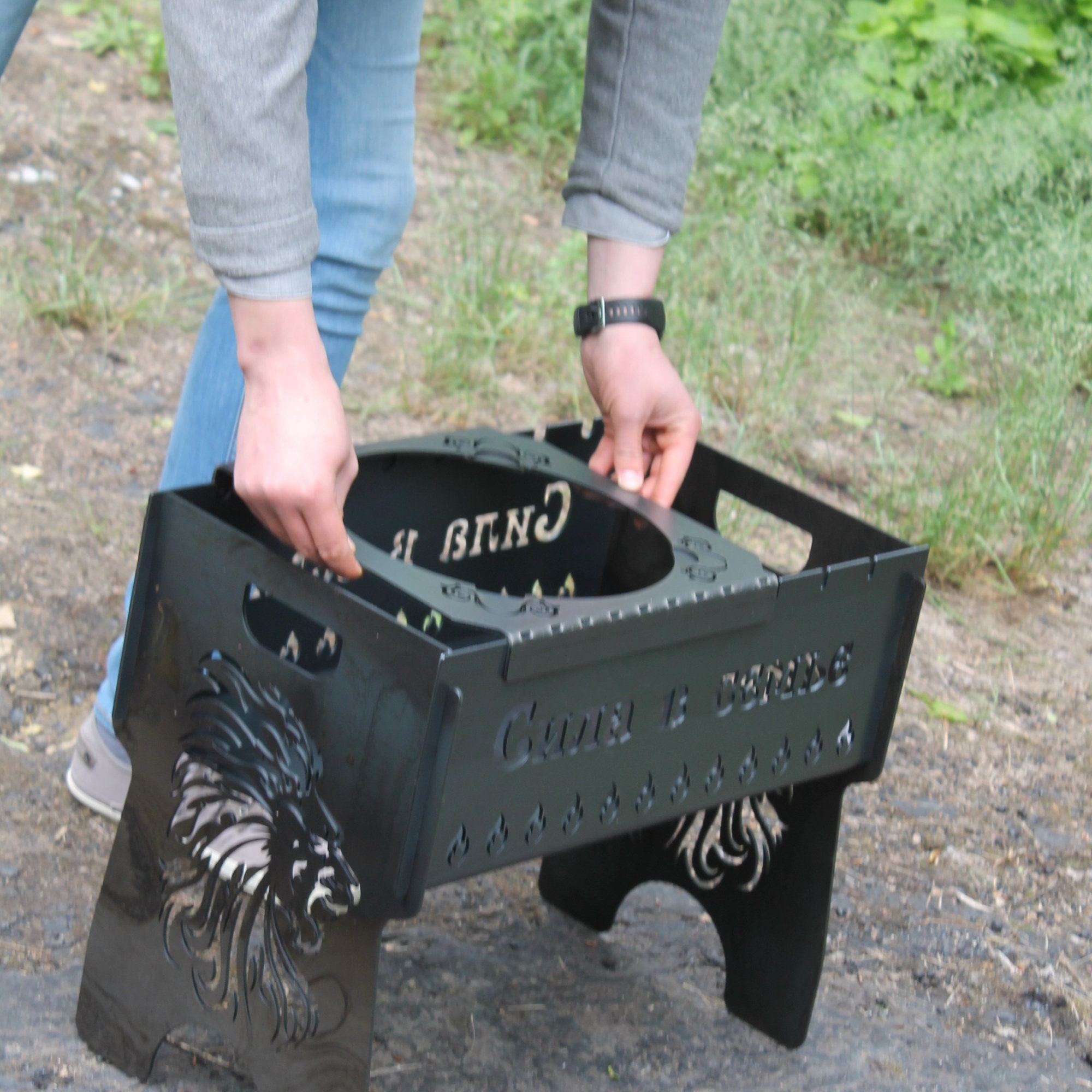 Universal Brazier Stand for Cauldron or Frying Pan Outdoor - Etsy