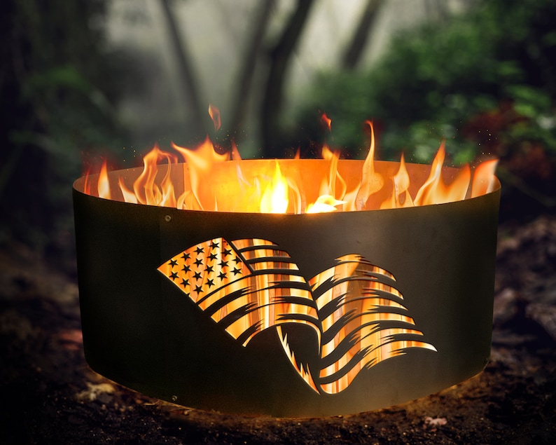 Custom Fire Ring Heavy Duty Outdoor Fire Pit Personalized - Etsy