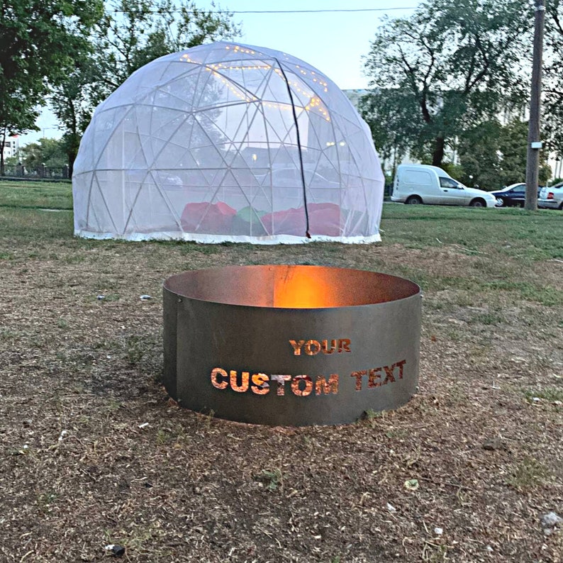Personalized Heavy Duty Fire Ring Custom Backyard Fire Ring - Etsy
