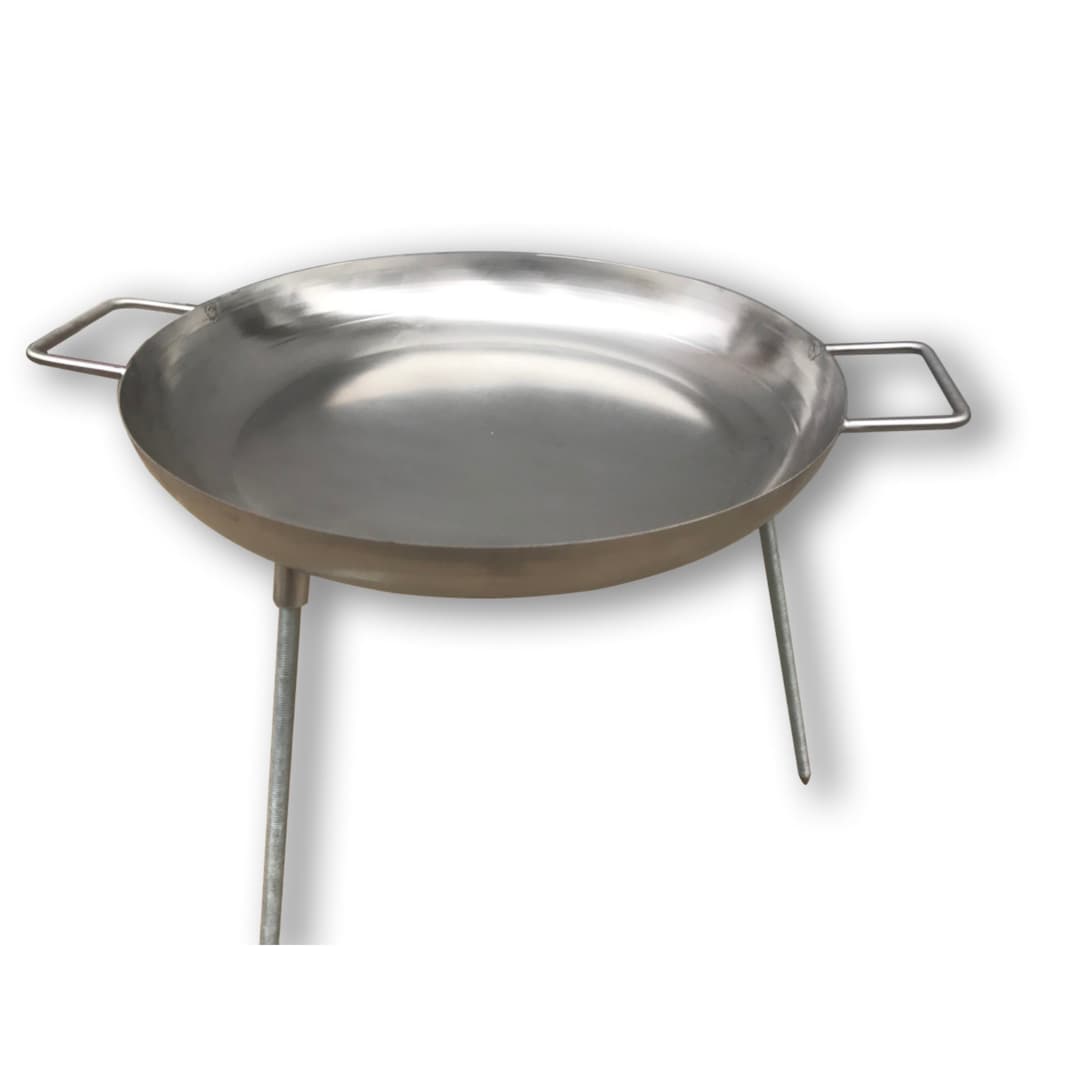 Stainless Steel Cowboy Wok 18" | Camp Fire Skillet | BBQ Wok | Carbon ...