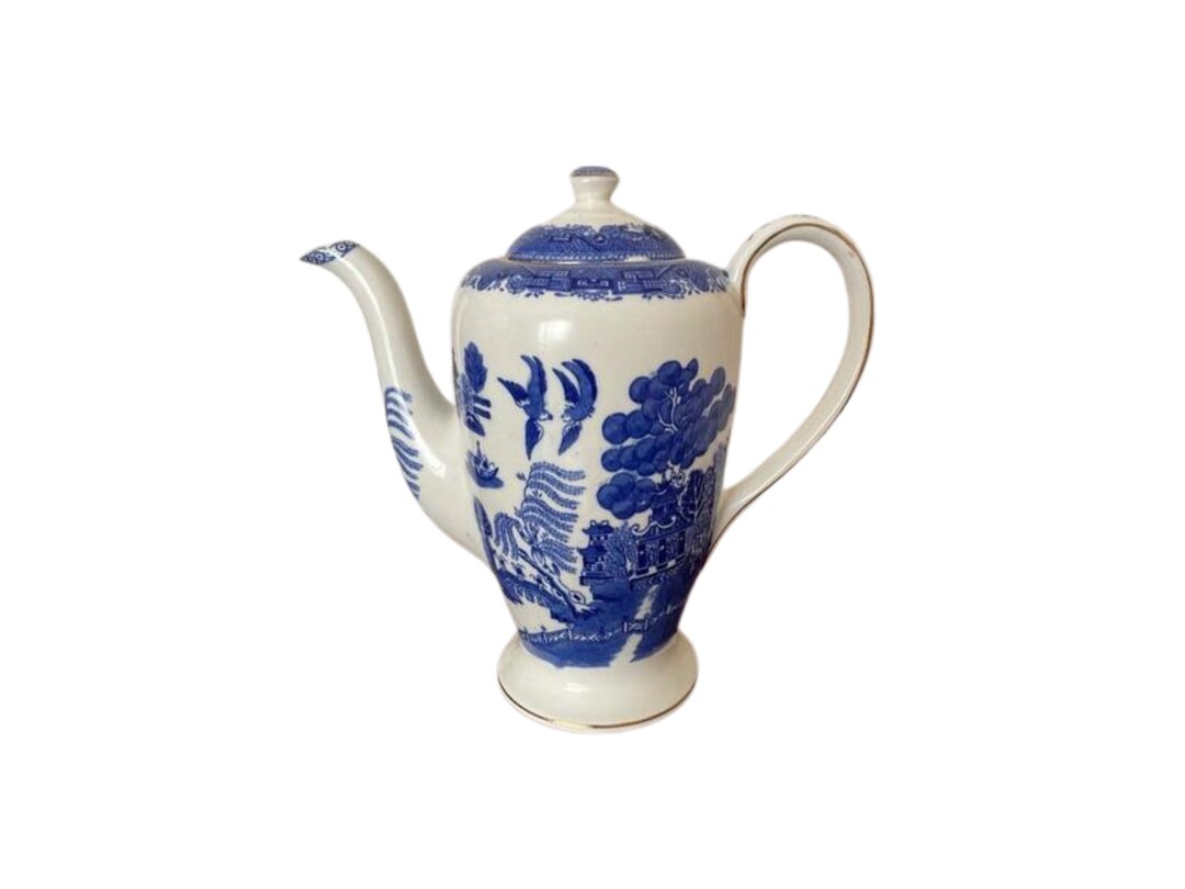 Coffee Pot Willow Blue Victoria Fenton - Etsy
