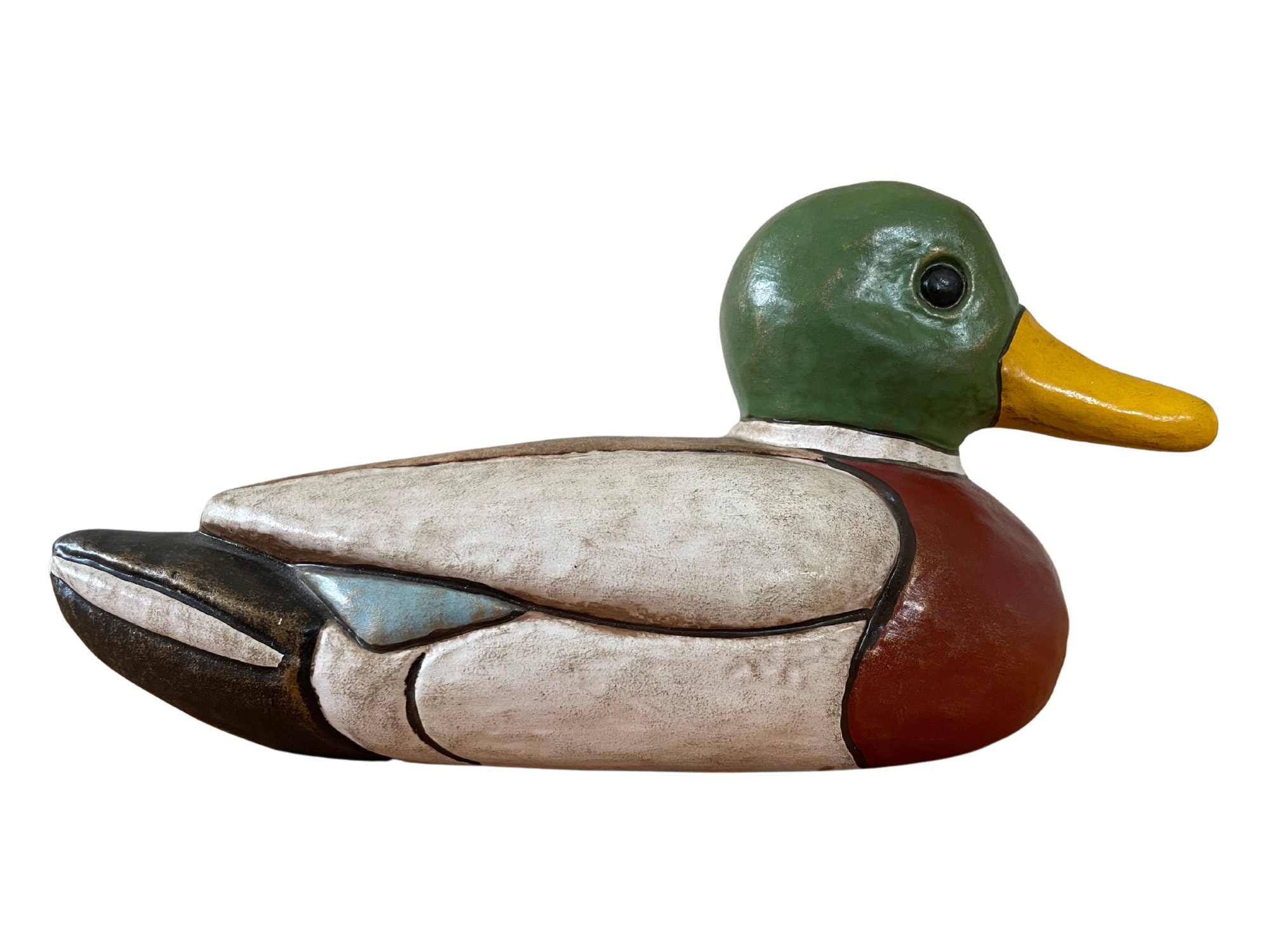 Thun Bolzano Pottery Duck leue Thun - Etsy