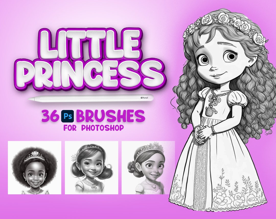 36 Photoshop Little Princess Brushes, Adobe Fresco Little Princess ...