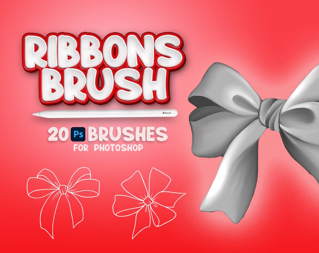 20 Photoshop Ribbons Brushes, Fresco Ribbons Brush, Band Stamp ...