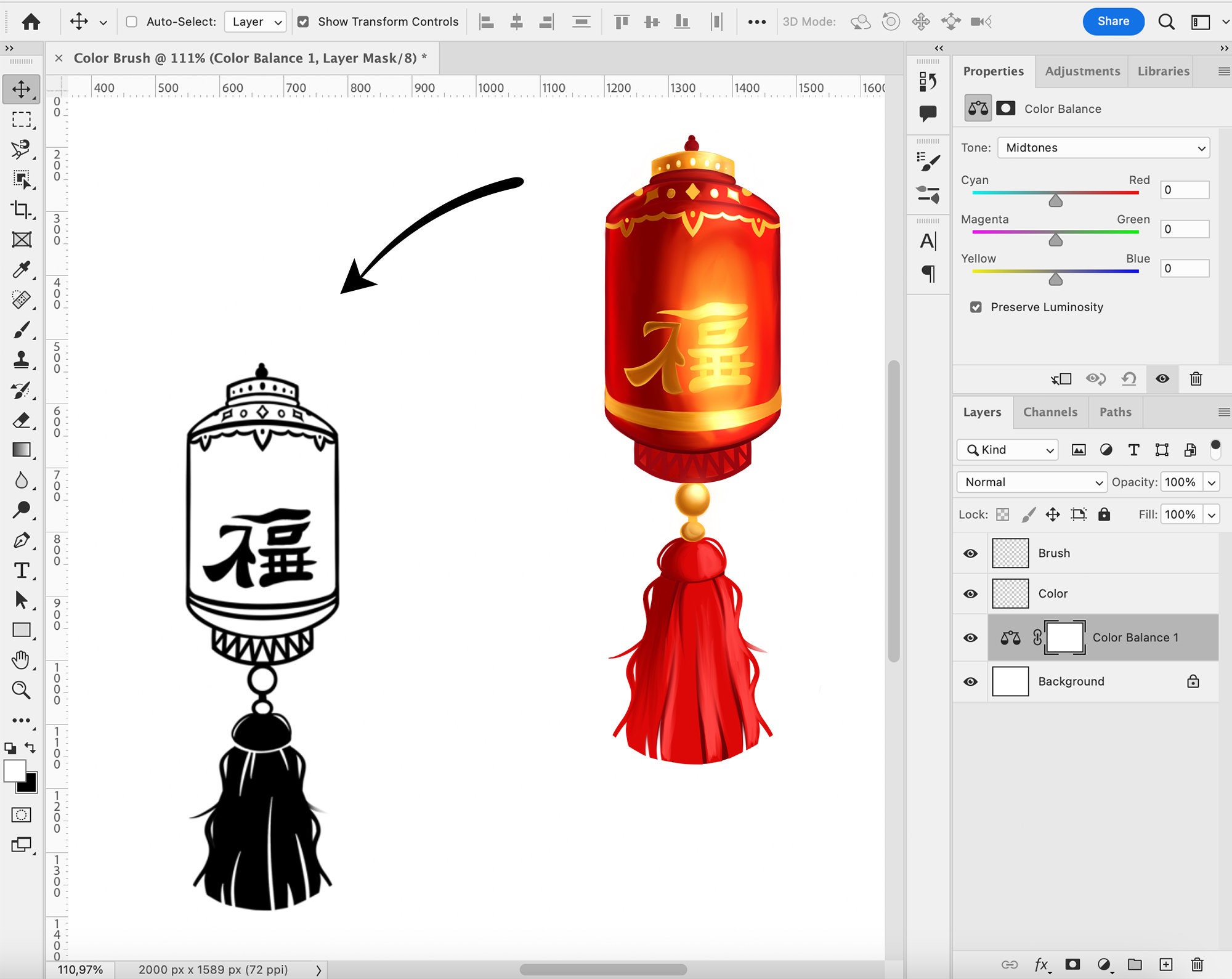 20 Photoshop Chinese Lanterns Brushes, Fresco Chandelier Brushes, Lamp ...