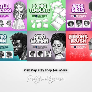 110 Photoshop Comic Brushes, Adobe Fresco Comics Brush, Comic Stamp ...