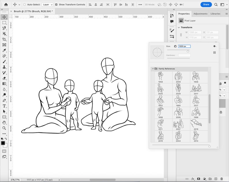 30 Photoshop Family References Brushes, Adobe Fresco Family Brushes ...