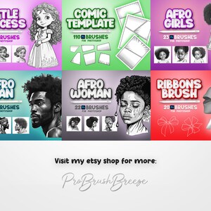 23 Photoshop Afro Little Girls Brushes, Fresco African Girls Brush ...