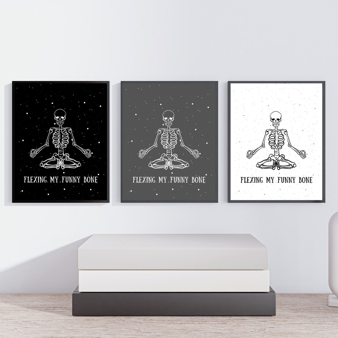 Flexing My Funny Bone Digital Poster Humorous Wall Art - Etsy