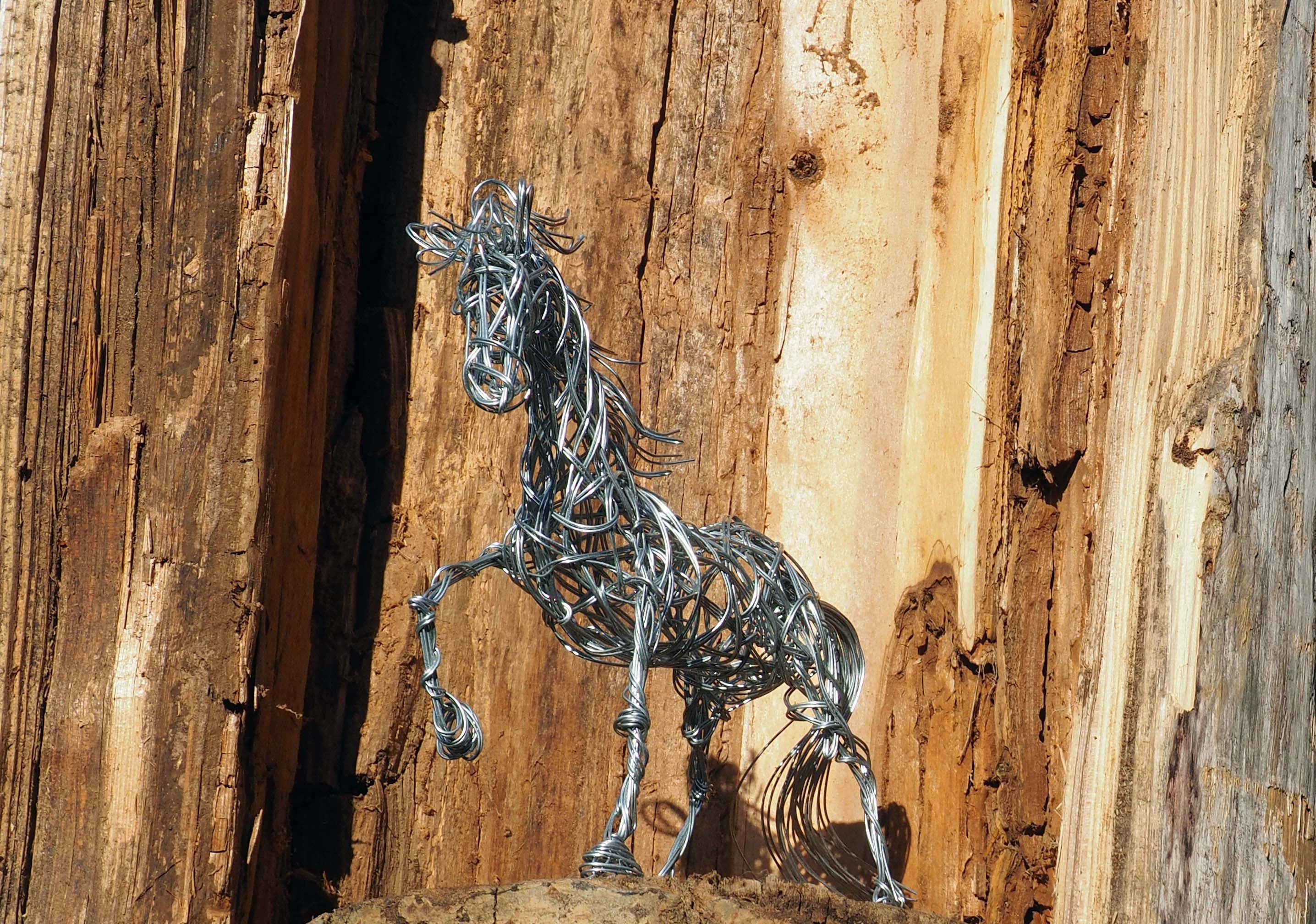 Wire Horse Figure Father's Day Gift, Horse Sculpture, Birthday Gift ...
