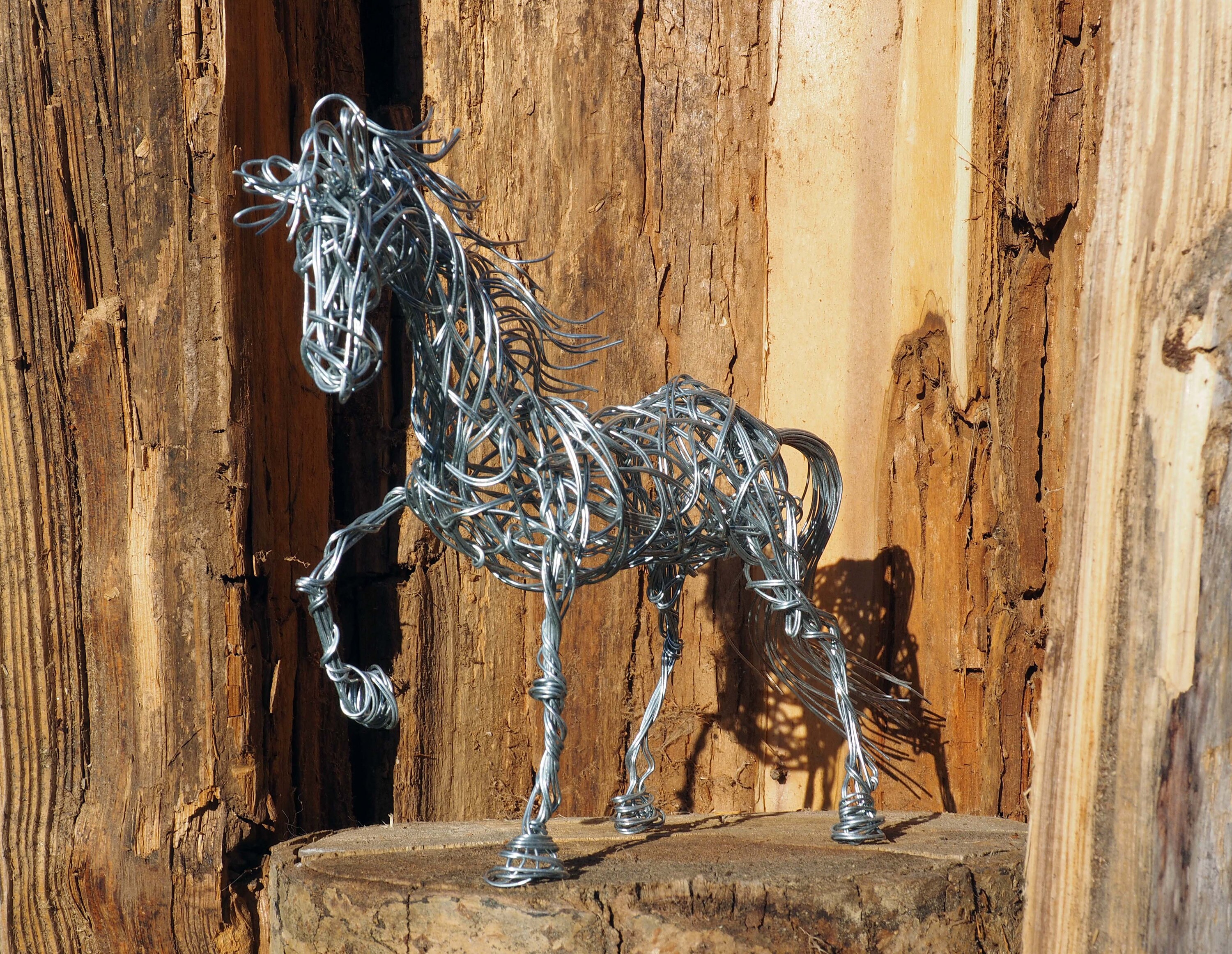 Wire Horse Figure Father's Day Gift, Horse Sculpture, Birthday Gift ...