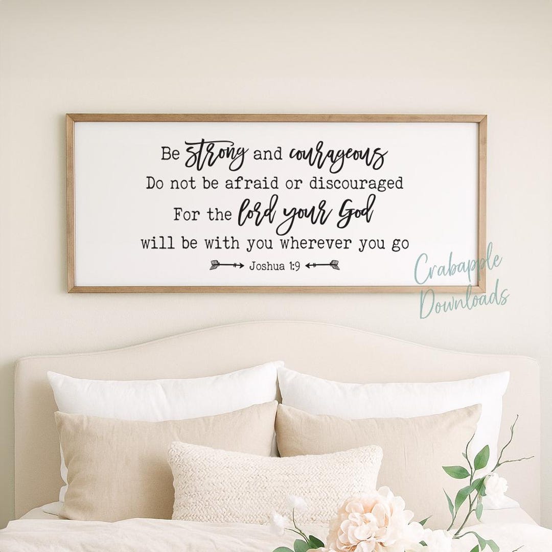 Free Printable 8x10 Bible Verse Joshua 1 9