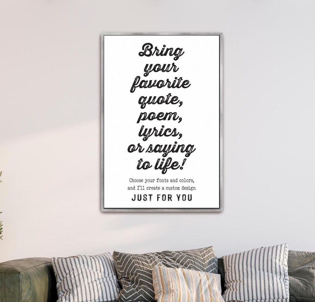 Custom Printable Sign Design Personalized Wall Art Home Decor ...