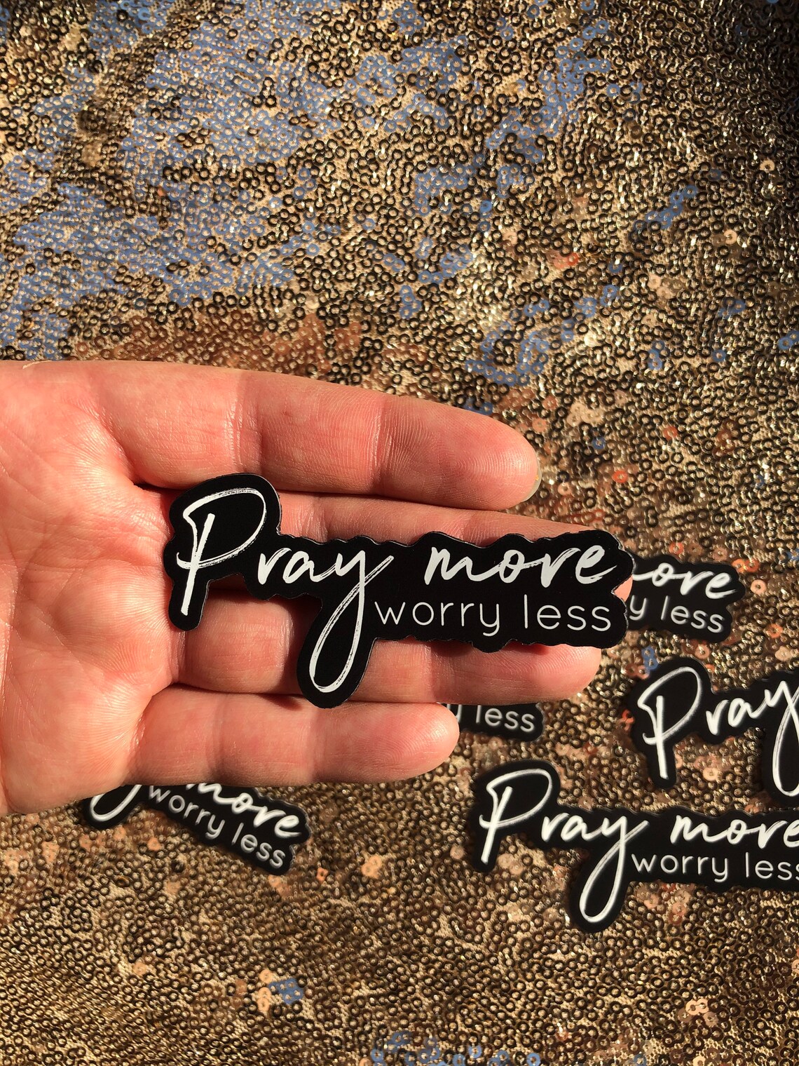 Pray more worry less 3x 1.53 magnet | Etsy