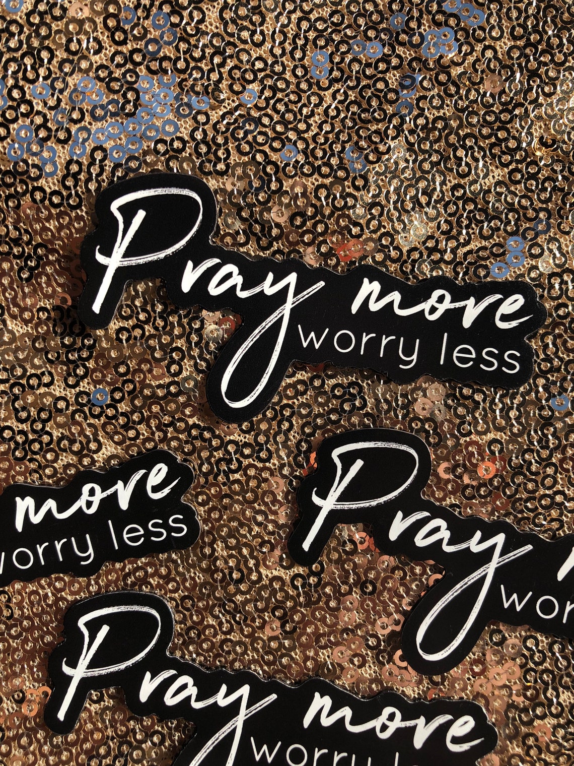 Pray more worry less 3x 1.53 magnet | Etsy
