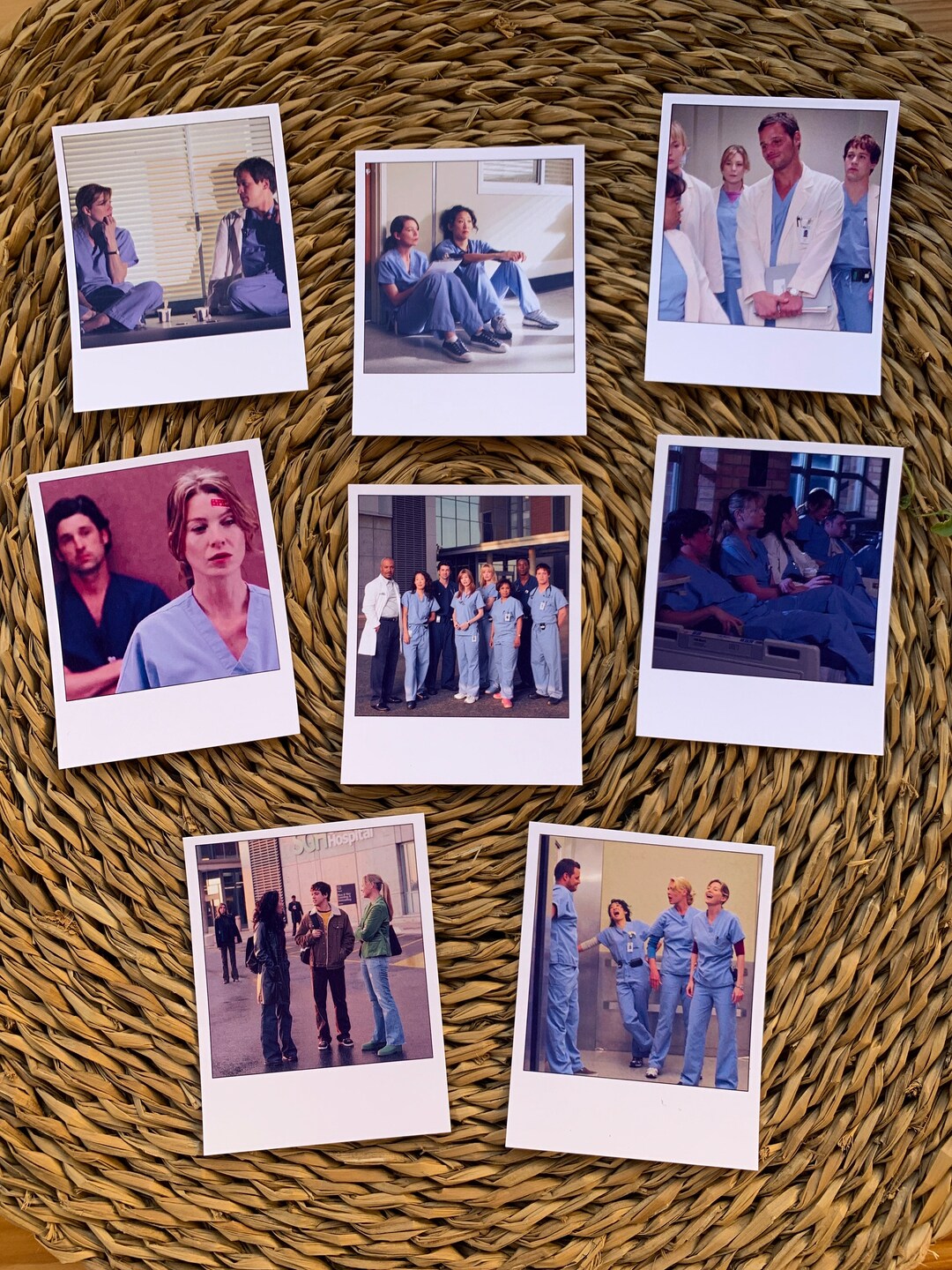 Meredith Gray Alex Karev Cristina Yang Polaroid Pack 8 Photographs ...