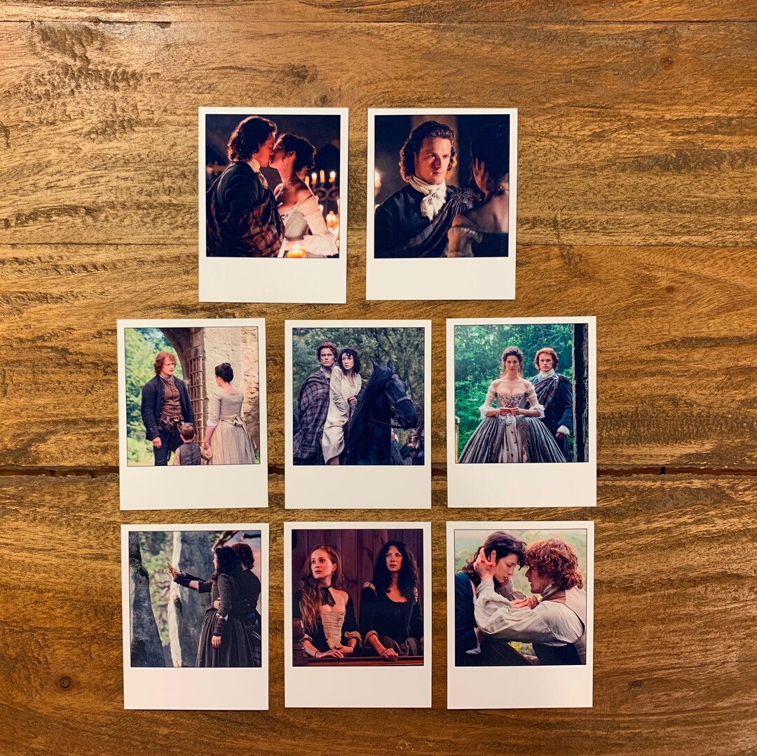 Outlander Polaroid Pack of 8 Photographs Clarie & Jamie Series Season 1 ...