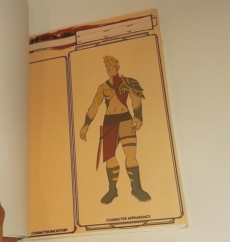 Custom A5 Dnd Character Sheet - Etsy Australia