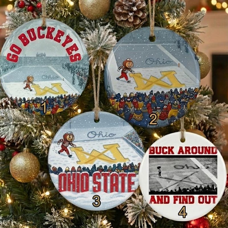 Osu Michigan Ornaments - Etsy
