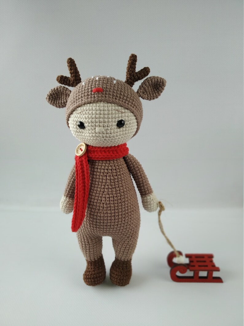 Crochet Pattern the Christmas Reindeer PDF PDF Pattern Crochet Deer ...