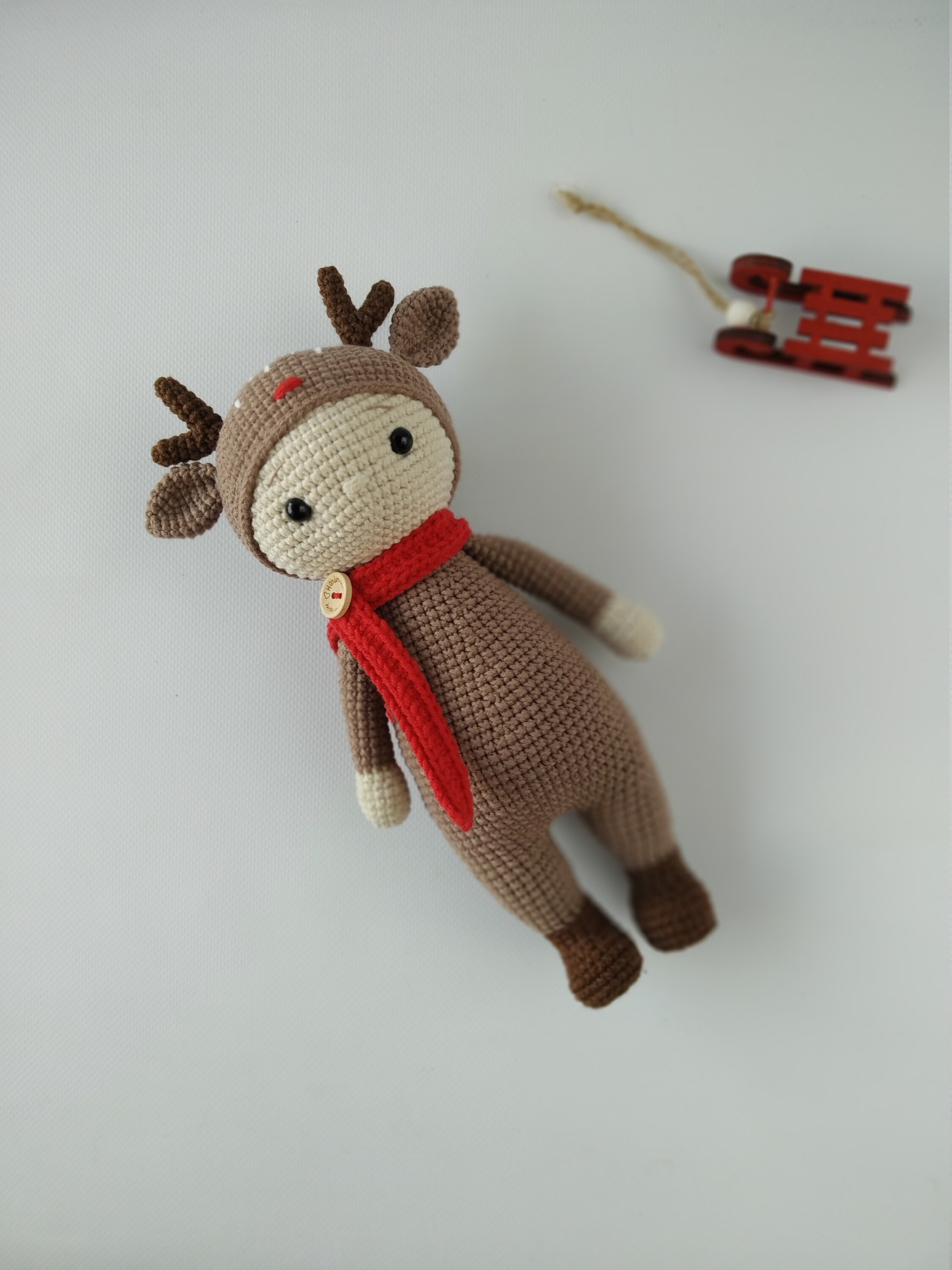Crochet Pattern the Christmas Reindeer PDF PDF Pattern Crochet Deer ...