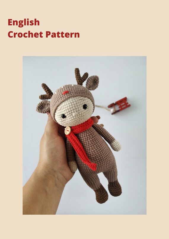 Crochet Pattern the Christmas Reindeer PDF PDF Pattern Crochet - Etsy