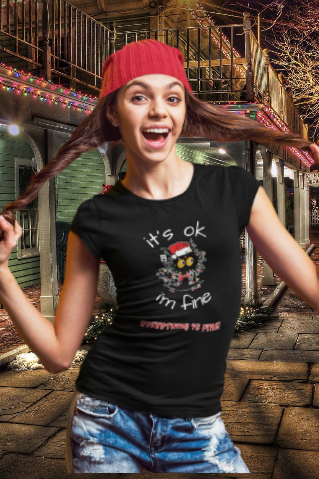 It's Ok I'm Fine Everything is Fine Youth Short - Etsy