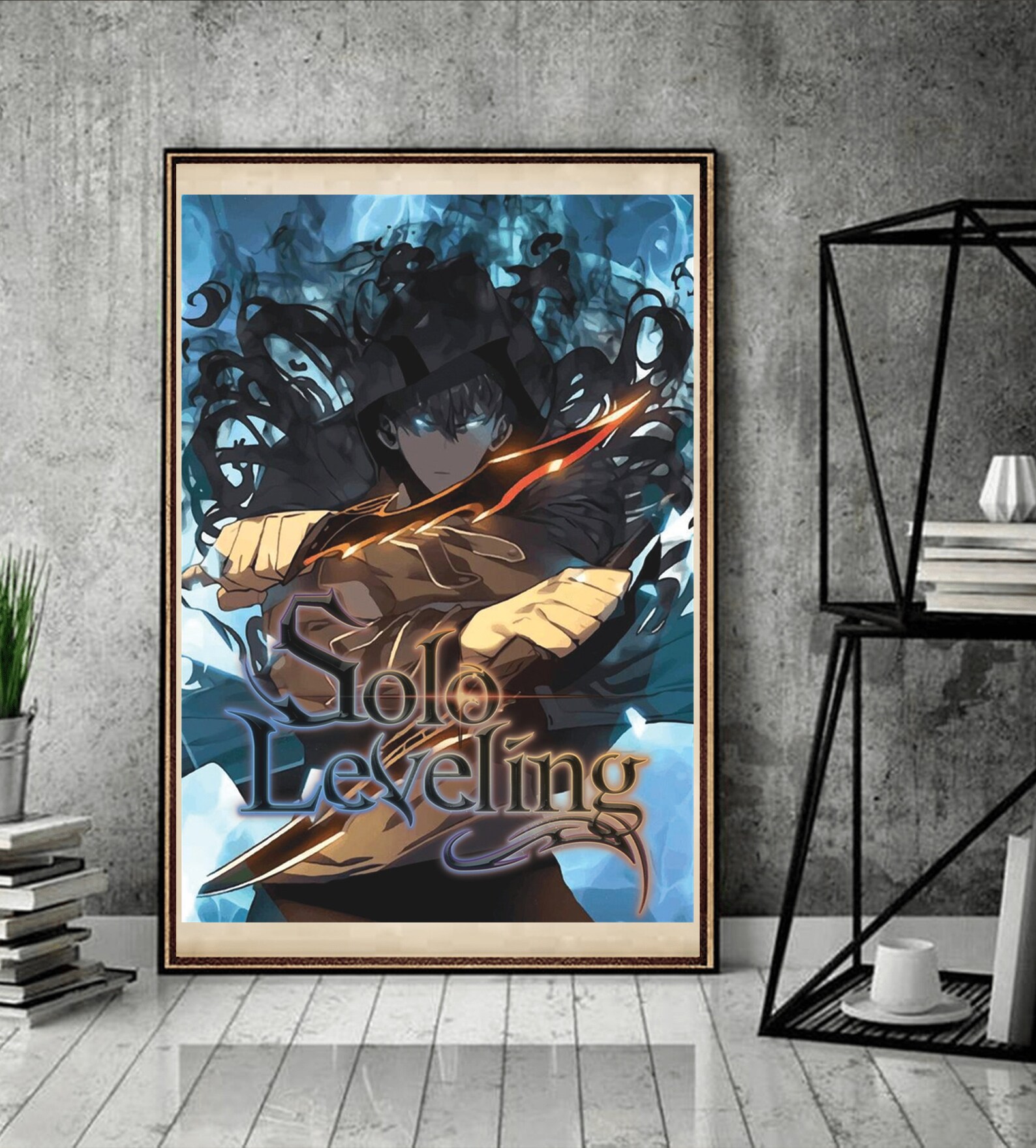 Solo Leveling Cover Poster Solo Leveling Anime Poster Manga | Etsy