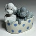NAO Lladro Porcelain Figurine Puppies in the Basket, NAO by Lladró Dogs ...