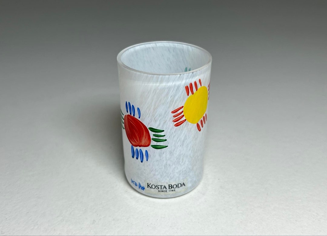 Rare Kosta Boda Ken Done Art Glass Miniature Vase, Ken Done Kosta Boda ...