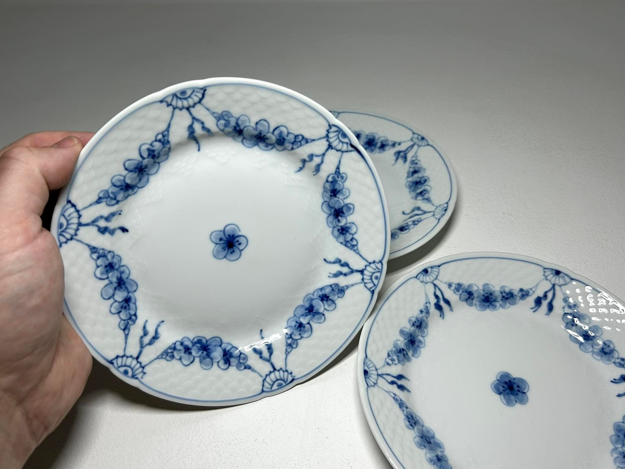 Bing and Grondahl Empire Porcelain Dessert Plates 616 Set of - Etsy