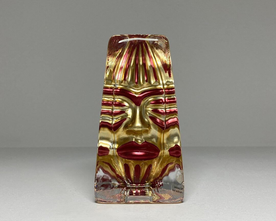 Renate Stock-paulsson Glass Sculpture 'mask', SEA Glass Kosta Art Glass ...