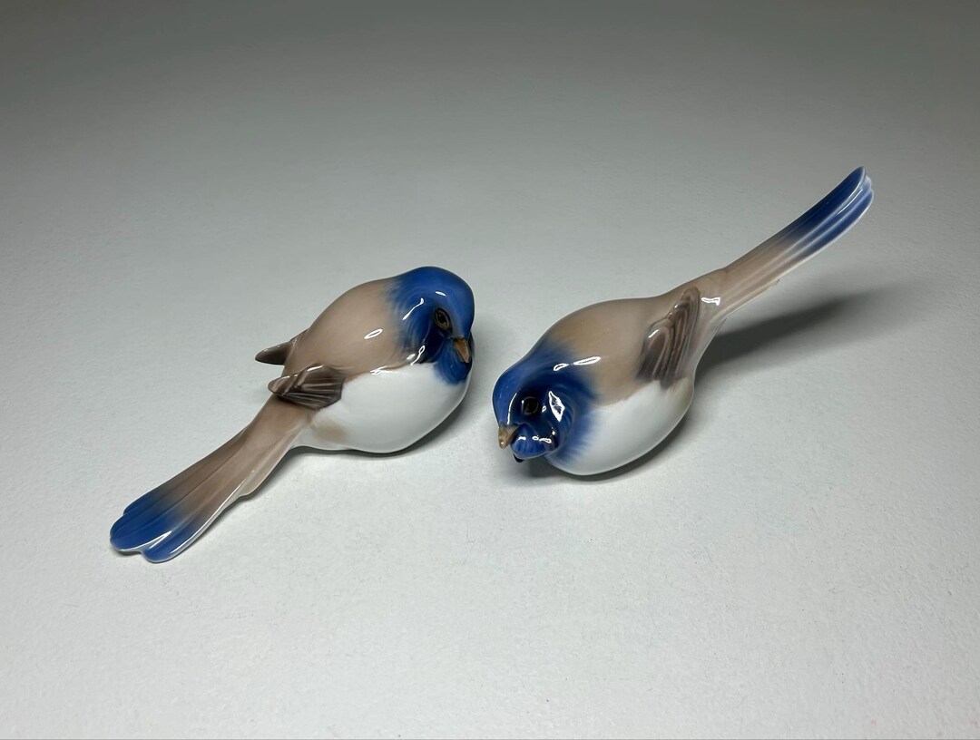 Bing & Grondahl Porcelain Figurine Titmouse Pessimist and Optimist, Set ...