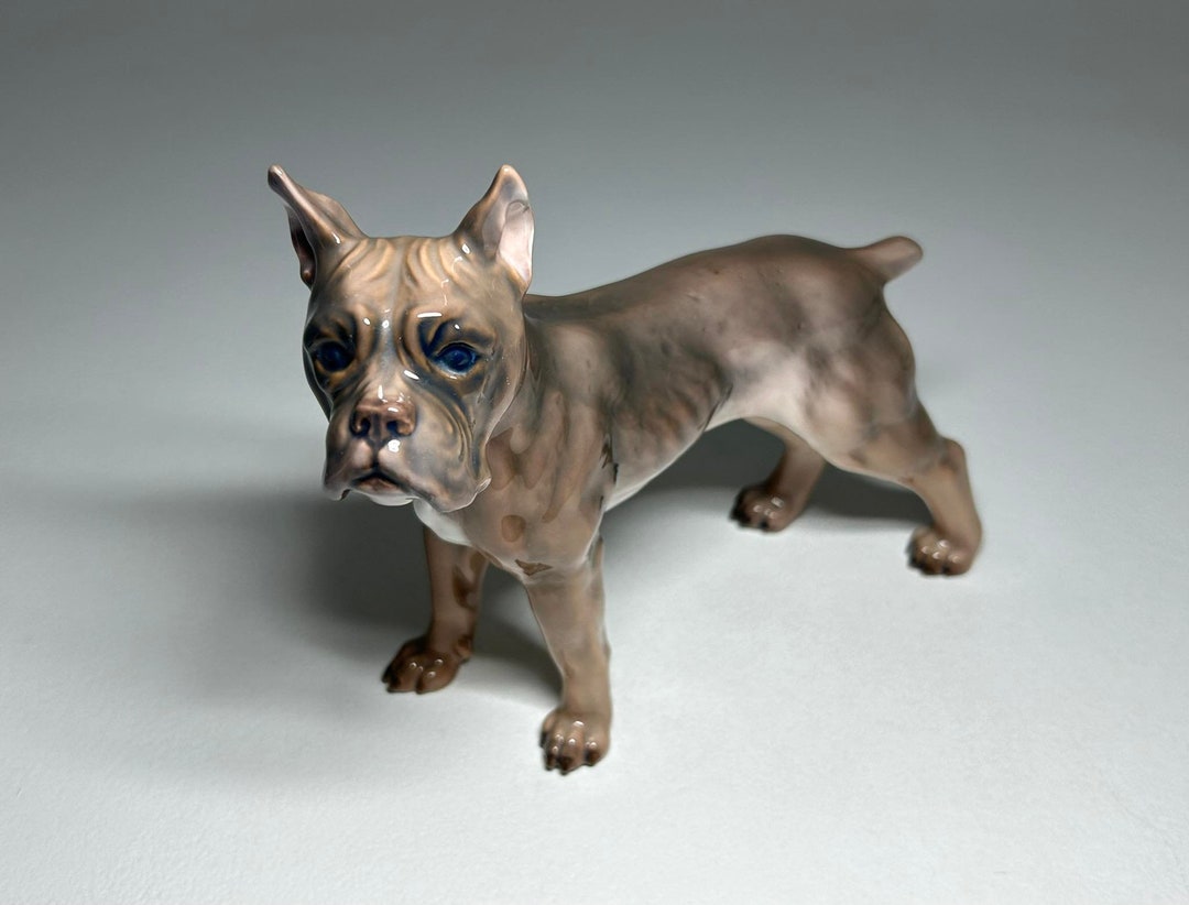 Dahl Jensen Figurine Boxer Dog #1170, Large Jens Peter Dahl-jensen ...