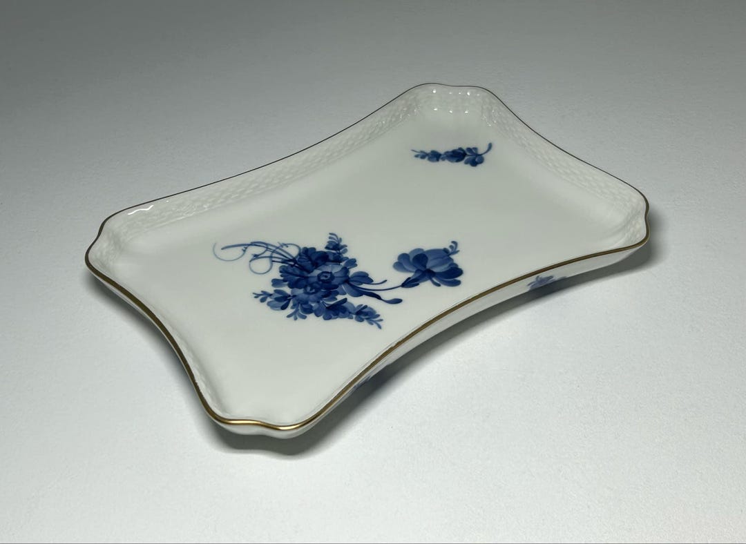 Royal Copenhagen Blue Flower Gold Rim Serving Platter 10/1694, Royal ...