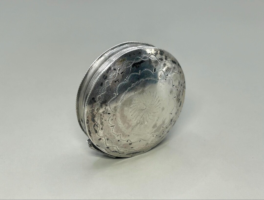 Antique Dutch Solid Silver Pill Box, 1800s Dutch Silver Pill Box ...