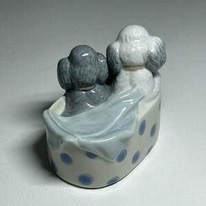 NAO Lladro Porcelain Figurine Puppies in the Basket, NAO by Lladró Dogs ...